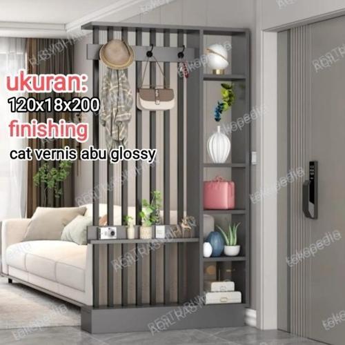 Jual Rak Partisi Ruangan Minimalis Modern Skat Pembatas Ruang Tamu ...
