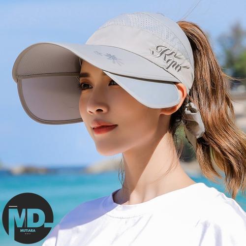 Jual Topi Pantai Wanita Anti Uv Topi Golf Topi Baseball Wanita grey ...