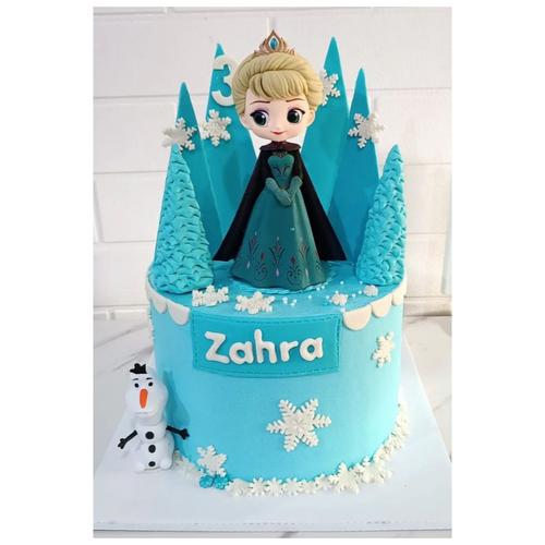 Jual Kue Ulang Tahun Elsa Frozen / Disney Frozen Cake / Kue Ultah Elsa ...