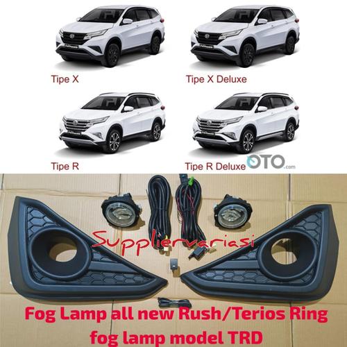 Jual paket Fog Lamp All New Rush Terios Ring Model TRD & Foglamp Lampu ...