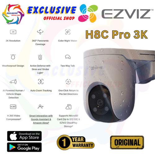 Jual EZVIZ H8C PRO 3K / 5MP Smart Home Wifi Camera CCTV Outdoor Pan & Tilt 1440p - Jakarta Barat ...