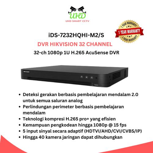 Jual HIKVISION - DVR 32 CHANNEL iDS-7232HQHI-M2/S (32-ch 1080p 1U H.265 ...