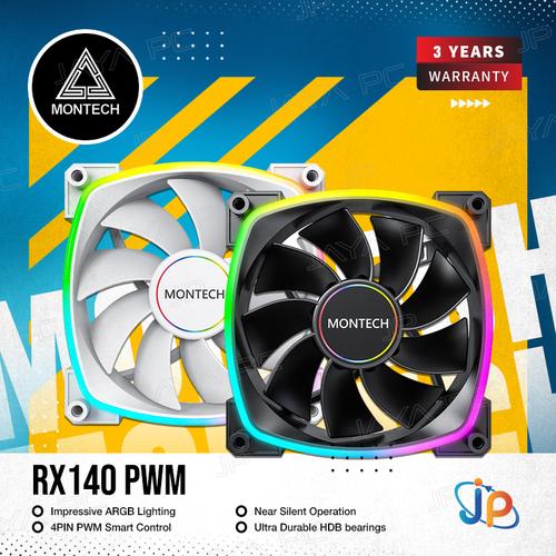 Jual Montech Cooler Fan Case RX140 PWM ARGB - Fan Casing 14cm - Hitam ...