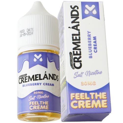 Promo Liquid Saltnic CREMELANDS Blueberry Cream 30MG 30ML By Movejuice ...
