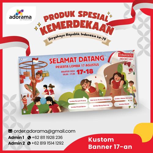 Jual Cetak spanduk/ banner kemerdekaan 17 Agustus - 200x100 cm ...