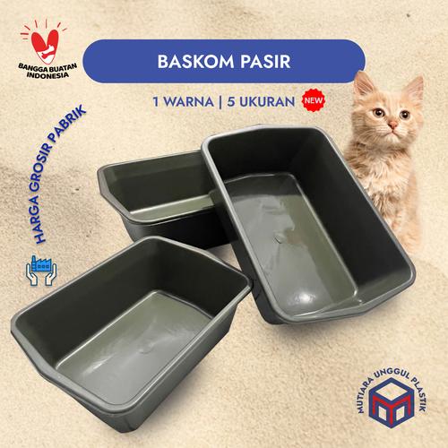 Jual BAK PASIR PUP KUCING / BASKOM PLASTIK KOTAK / BAK TAHU TEBAL - M ...