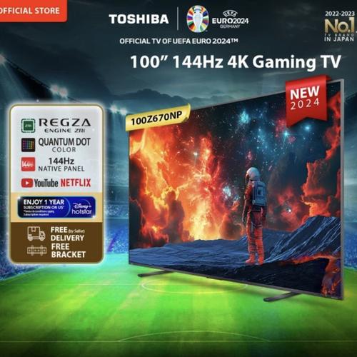Promo TOSHIBA GOOGLE TV 100INCH 100Z670 || 100 Z670 Fitur Gaming canggih seperti dukungan ...