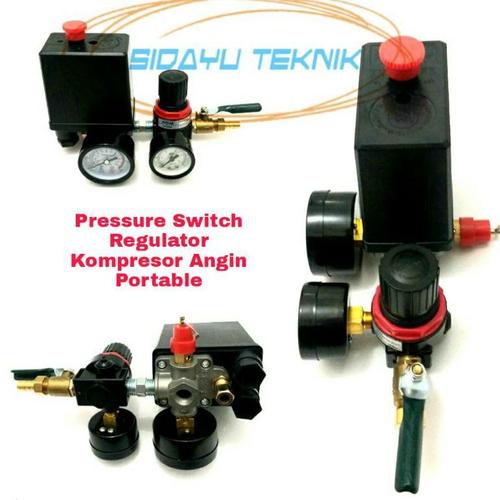 Jual Pressure Switch Regulator Kompresor Angin Portable Set - Kota ...