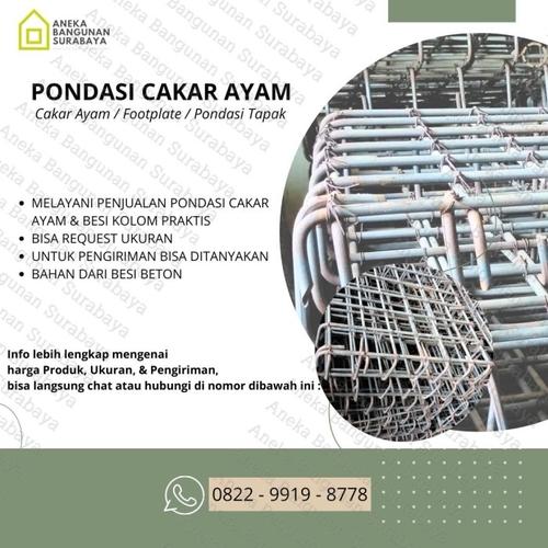 Jual Besi Pondasi Cakar Ayam | fondasi besi beton polos ( bisa custom ...