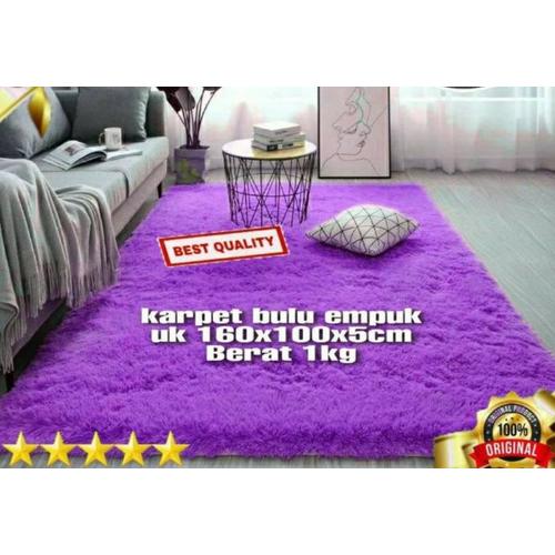 Jual Best!! Karpet Lantai Duduk Tikar Bulu Rasfur160 X100 Tebal 5Cm ...