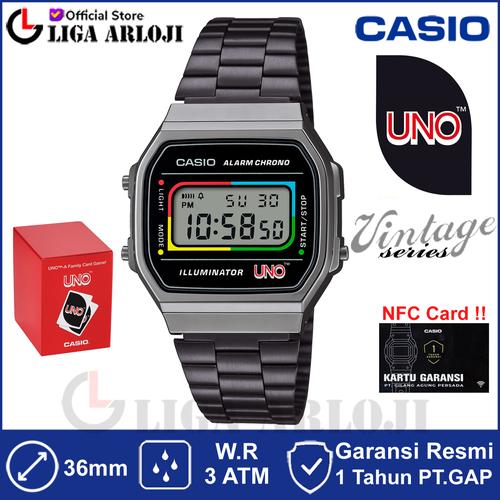 Promo CASIO A168WEUC-1ADR Jam Tangan Pria Digital UNO A168WA A168WEUC-1A Cicil 0% 3x - Jakarta ...