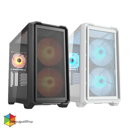 Promo COUGAR MX600 Mini RGB - mATX PC Case Back Connect + 2pcs ARGB Fan - White Cicil 0% 3x ...