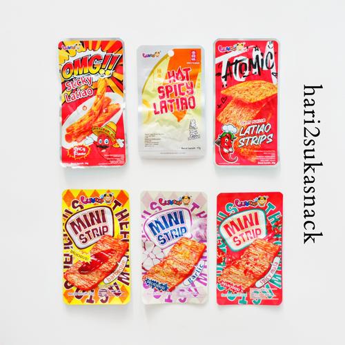Jual LUVMI OMG Sticky Latiao Hot Spicy Viral / Latiao Strips Atomic ...