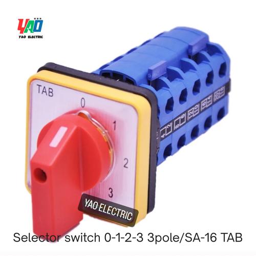 Jual Selector switch 0-1-2-3 4pole/ SA-16 TAB - Jakarta Pusat - YAO ...