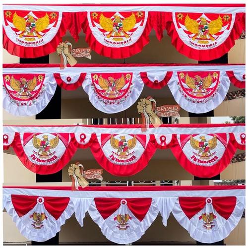 Jual BENDERA BACKGROUND GARUDA MERAH PUTIH - SEGITIGA GARUDA, 10 - Kab ...