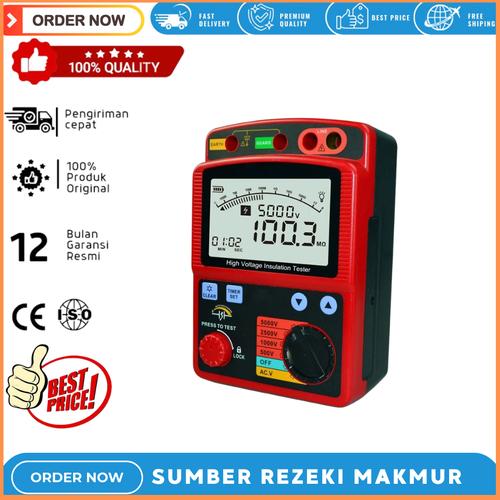 Jual High Voltage 5KV Insulation Resistance Tester Meter Megger 1T Ohm ...