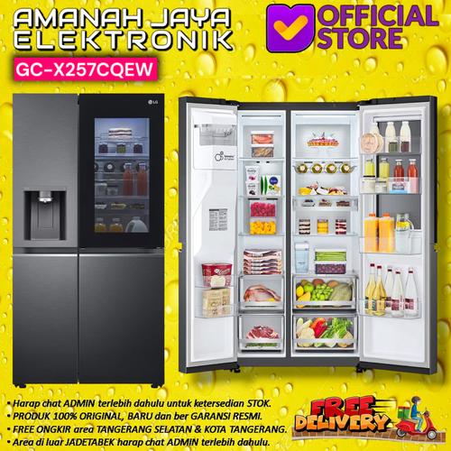Promo KULKAS LG GC-X257CQEW KULKAS SIDE BY SIDE InstaView NEW 2024 | GCX257CQEW GCX257 Cicil 0% ...