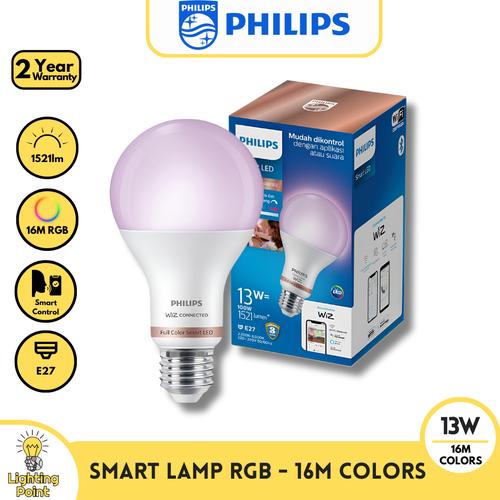Jual Lampu PHILIPS Smart Lamp WiFi With Bluetooth LED 13W - Color RGB ...