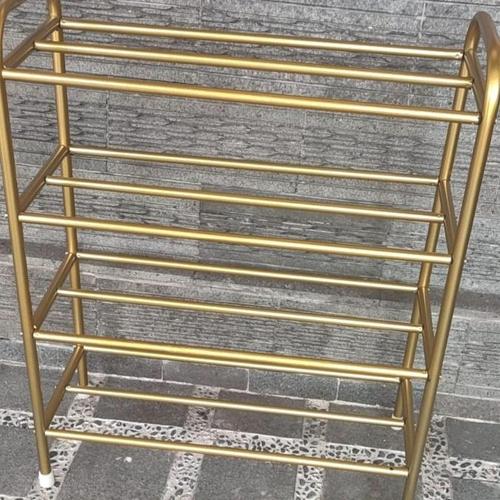 Jual BARU Rak Sendal/Sepatu 3/4/5 Susun Serbaguna DESN GOLD ESTETIK ...