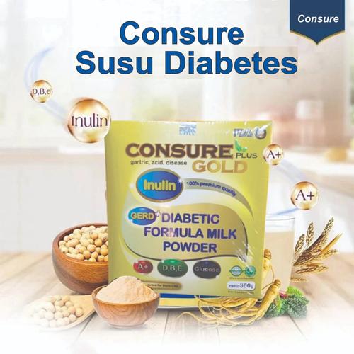 Jual susu diabetes konsure 100% original new kemasan box isi 360gram ...