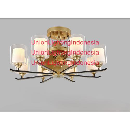 Jual SL9813-860 LAMPU PLAFON KIPAS ANGIN HIAS MINIMALIS MODERN ELEGAN ...