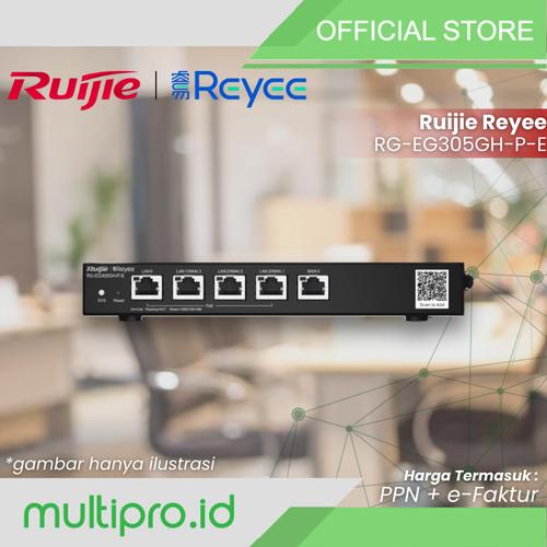 Promo Ruijie RG-EG305GH-P-E, Router Kantor Reyee 5-Port PoE Manage ...