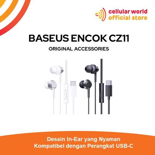 Jual Baseus Handsfree Encok CZ11 Type -C Garansi Resmi - Kota Denpasar ...