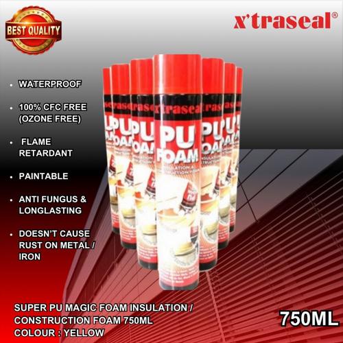 Jual Super PU Magic Foam Insulation / Construction Foam 750ml - PU FOAM ...