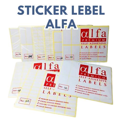 Jual Sticker Label Nama Harga Alfa - 123 - Kab. Sidoarjo - Solata ATK ...