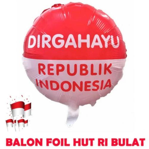 Jual Balon Tepuk Plastik HUT RI / Balon Supporter I LOVE INDONESIA hari ...