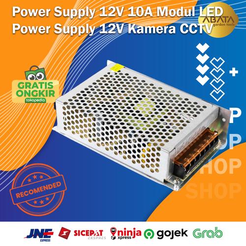 Jual Power Supply 12V 10A Adaptor 12V 10A Modul LED Power Supply CCTV Adaptor 12V 10A CCTV ...