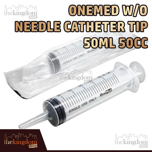 Jual Onemed Disposable Syringe without Needle Catheter Tip 50ml 50cc ...