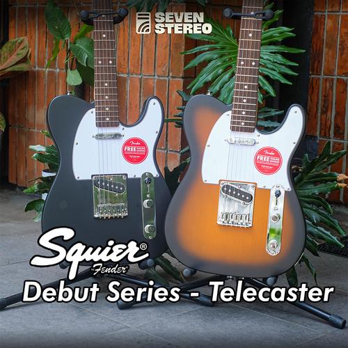 Jual Squier Debut Series Telecaster Electric Guitar - Black - Kota Bandung - SEVEN STEREO ...