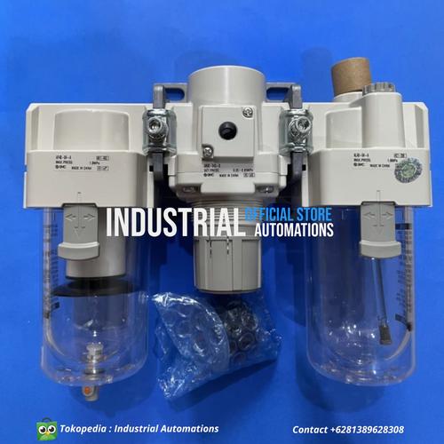 Jual SMC AC40-04G-B (1/2") Air Combination /Filter Regulator Lubricator FRL Series AC40 ...