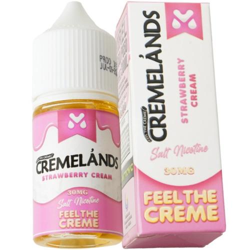 Promo Liquid Saltnic CREMELANDS Strawberry Cream 30MG 30ML By Movejuice ...