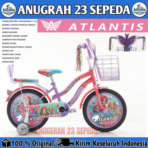 Jual Sepeda Mini Anak Perempuan ATLANTIS BELL Ukuran 12 16 18 Inch ...