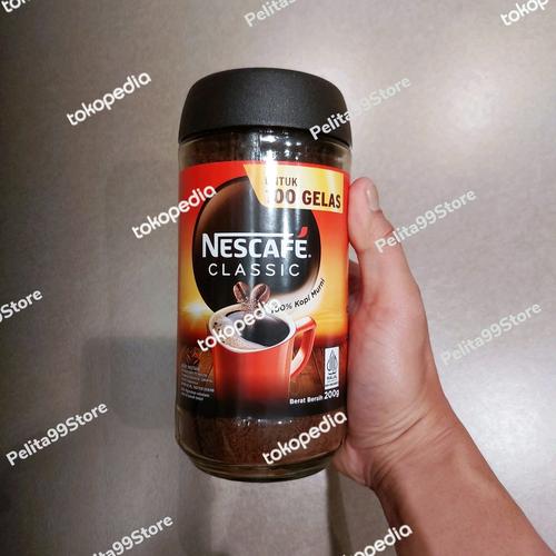 Jual NESCAFE CLASSIC KOPI HITAM MURNI KEMASAN BOTOL - 100GR - Jakarta ...
