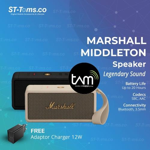Promo Marshall Middleton Portable Bluetooth Speaker With Aux - Black ...