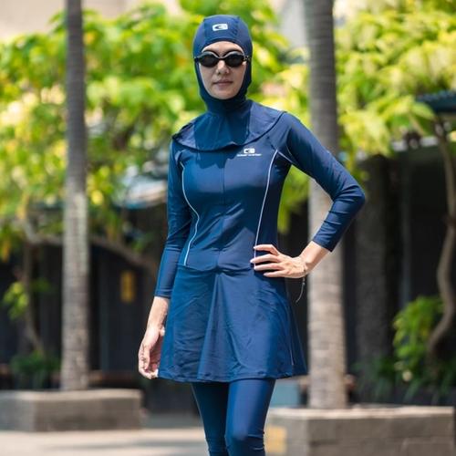 Jual Baju Renang Muslim Perempuan Wanita 3 Varian Merk Clear Water ...