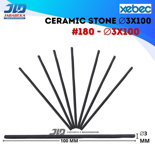Jual Xebec #180 3x100 mm Ceramic Fiber Stone Round Bulat Xebec Diameter 3 x 100 Grit 180 Japan ...