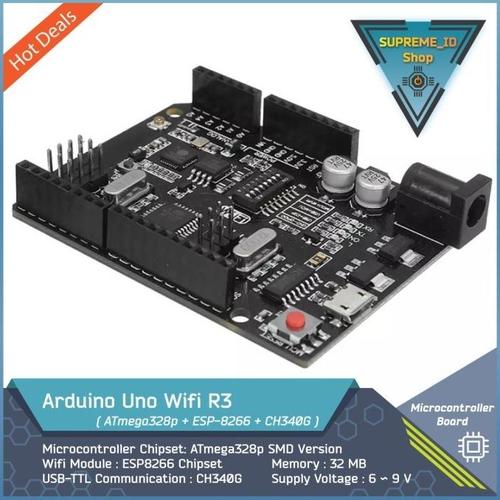 Jual Arduino Uno Wifi R3 Esp8266 Dev Board 32 Mb Memory Usb Ttl 5251