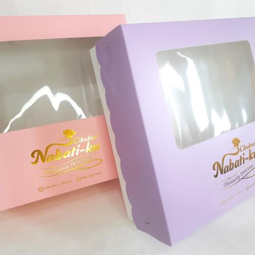 Jual box roti ukuran 25x25x10cm dus packaging kue tart bolu kotak nasi ...