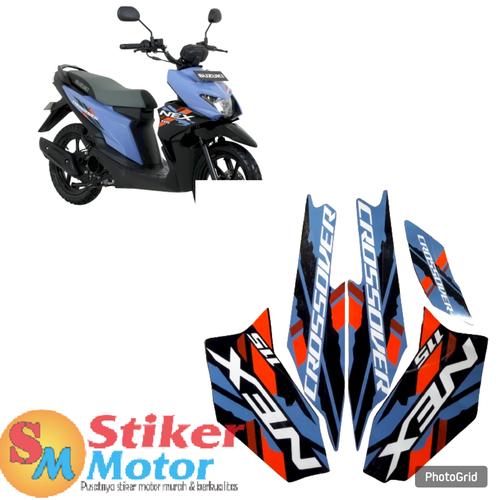 Jual Stiker motor Suzuki Nex crossover 2024 biru - Kab. Bogor - sticker ...