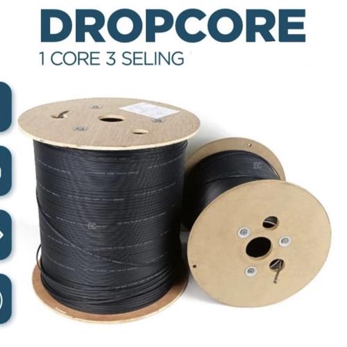 Jual Kabel Fiber Optic Dropcore 1000M 1 Core 3 Seling / Kabel Fiber ...