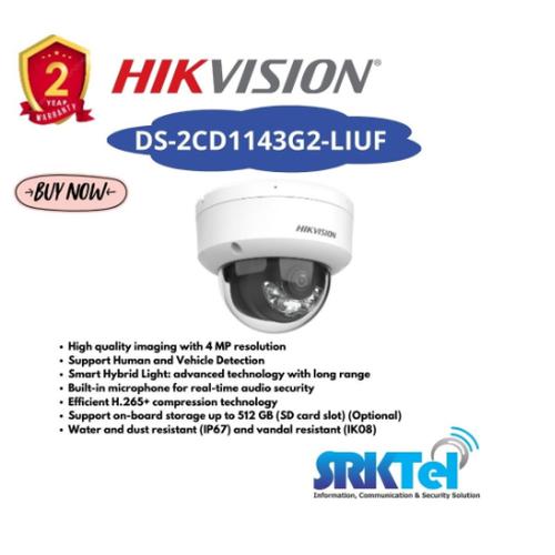 Jual CCTV Hikvision DS-2CD1143G2-LIUF IPCam 4MP Indoor Smart Light ...