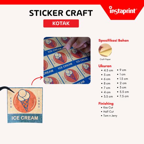 Jual STICKER CRAFT daur ulang BENTUK KOTAK - 4.5x4.5 - Kota Tangerang ...