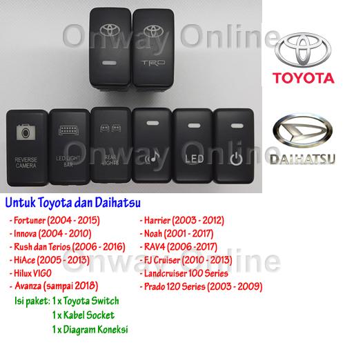 Jual Switch Saklar Toyota Limited Edition utk Hilux Fortuner Innova ...