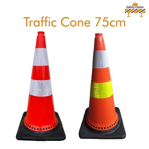 Jual Safety Traffic Cone 75 cm / Kerucut Lalu Lintas 75 cm - Putih-Kuning - Jakarta Barat - Toko ...