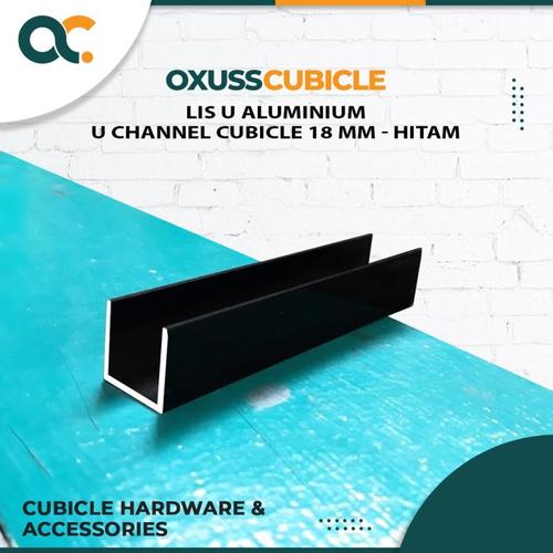 Jual Lis U Aluminium U Channel Partisi List Cubicle 18MM - 6M - Hitam - Jakarta Pusat - TOKO ...