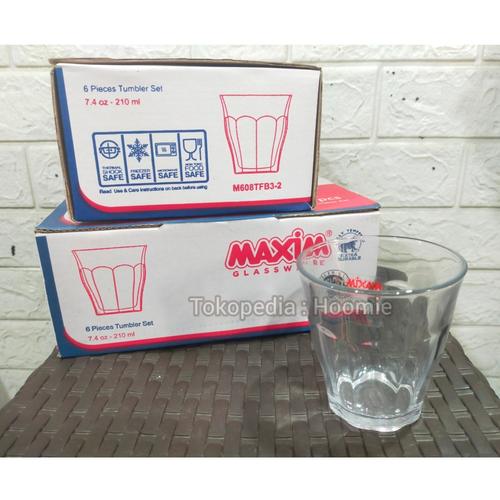 Jual Gelas Maxim 608 Kaca 210ml 7,4oz / Gelas Kopi Maxim / Gelas Sanger ...